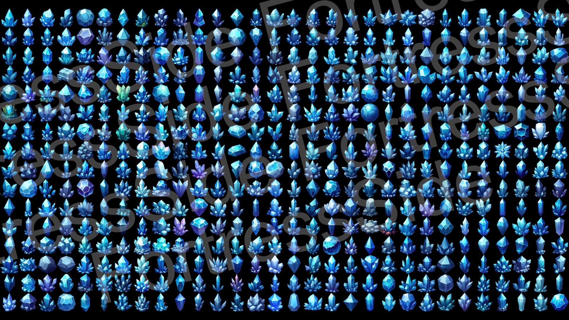 Pack 62 - Crystals - 3000+ Sprites by FortressSide