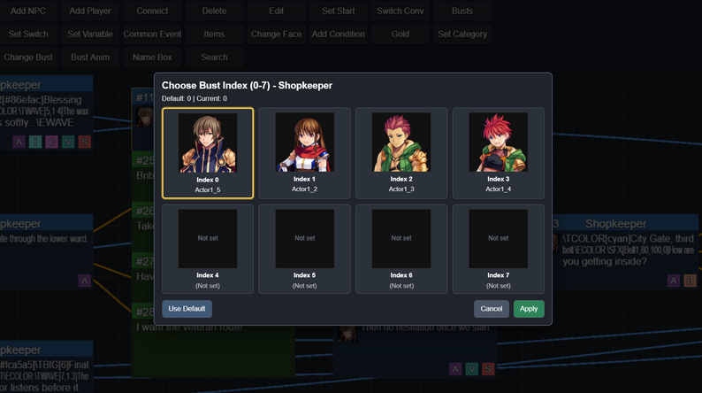 Visual Dialogue Branches for RPG Maker MZ/MV by BitQuest Studio
