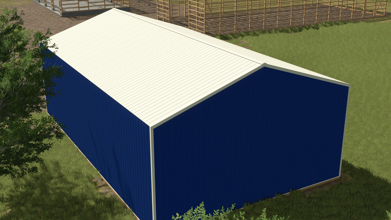 FS25 40x64 Hay Shed by LJR Modding