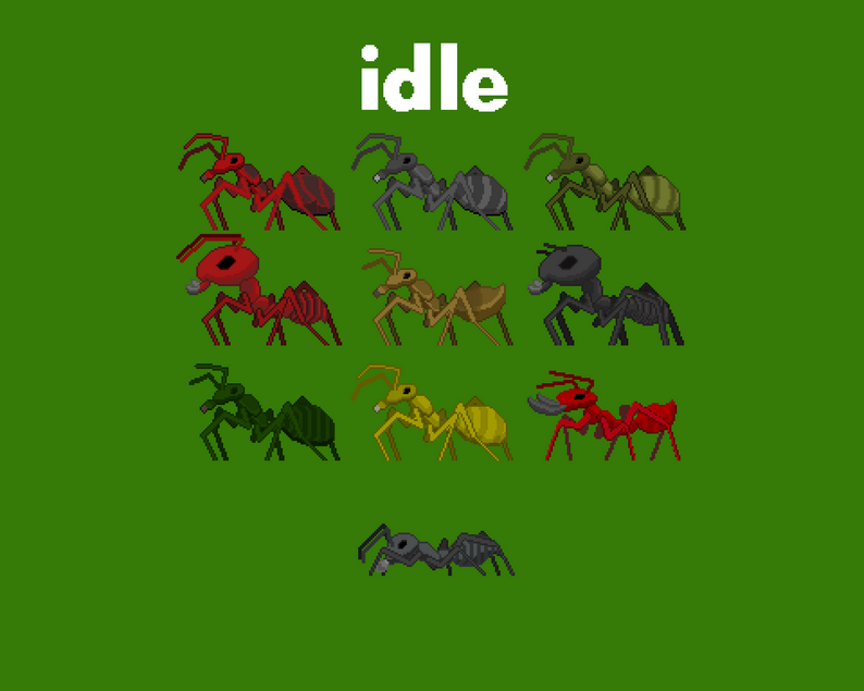 Ants sprite sheet by M.pandiarajan