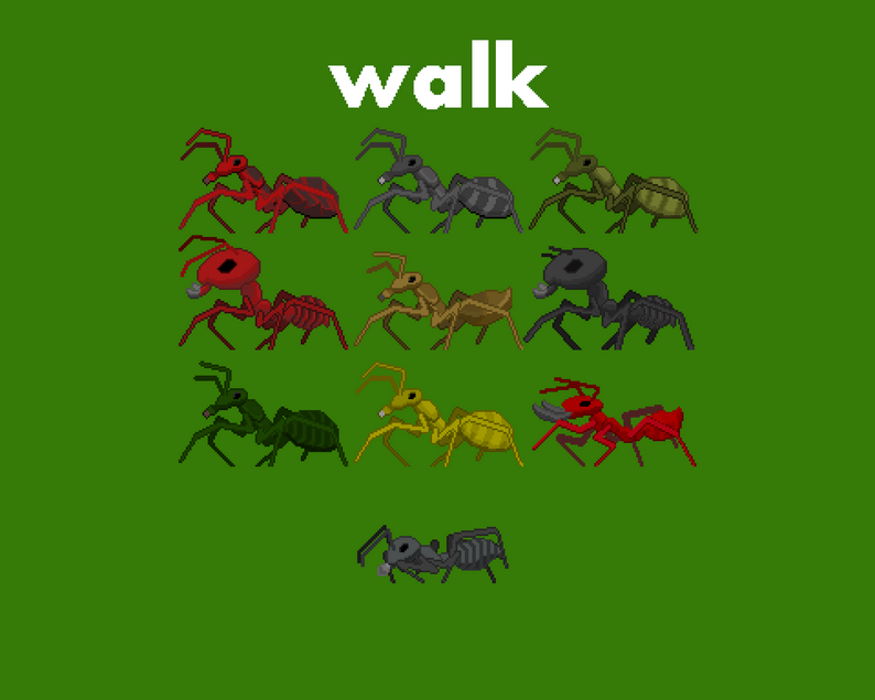 Ants sprite sheet by M.pandiarajan