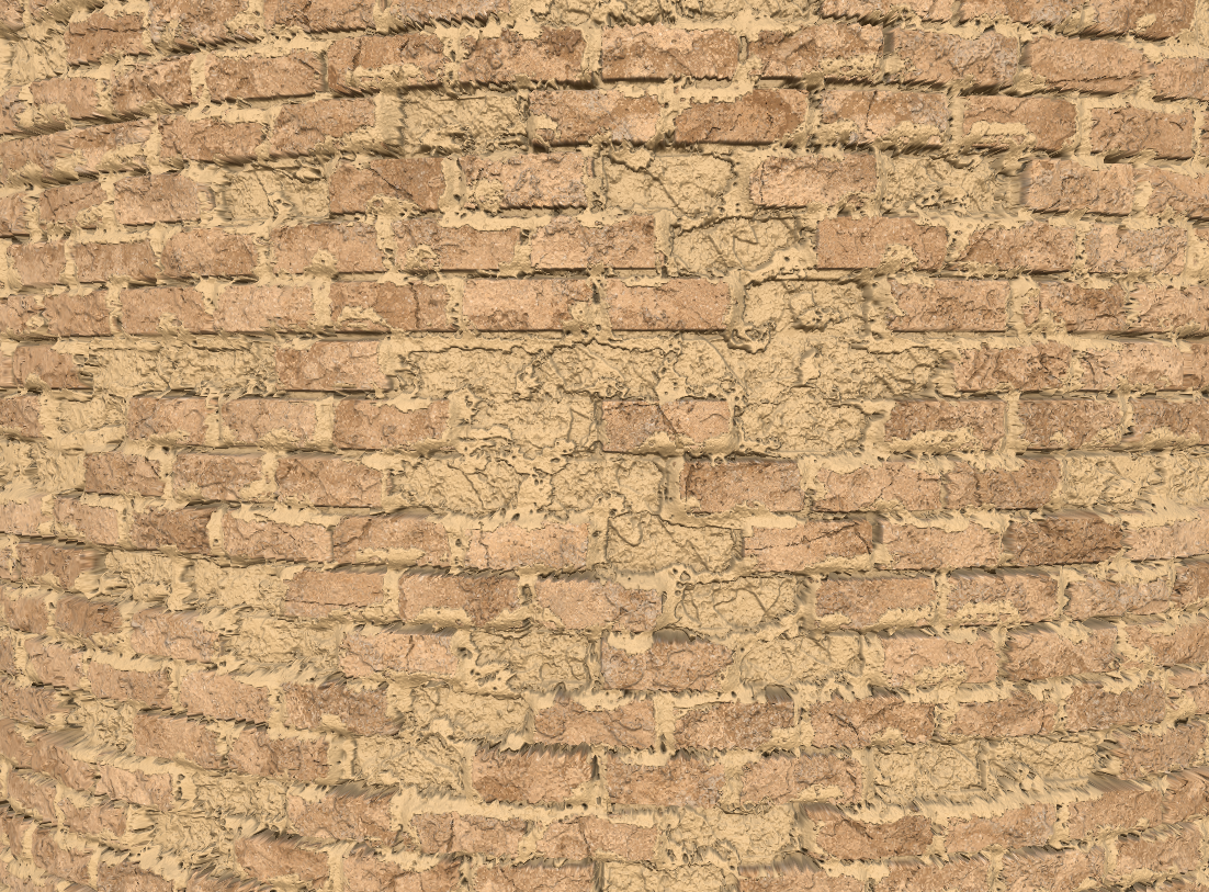 Desert Temple Bricks – Eroded Form-4K by AMANIIE