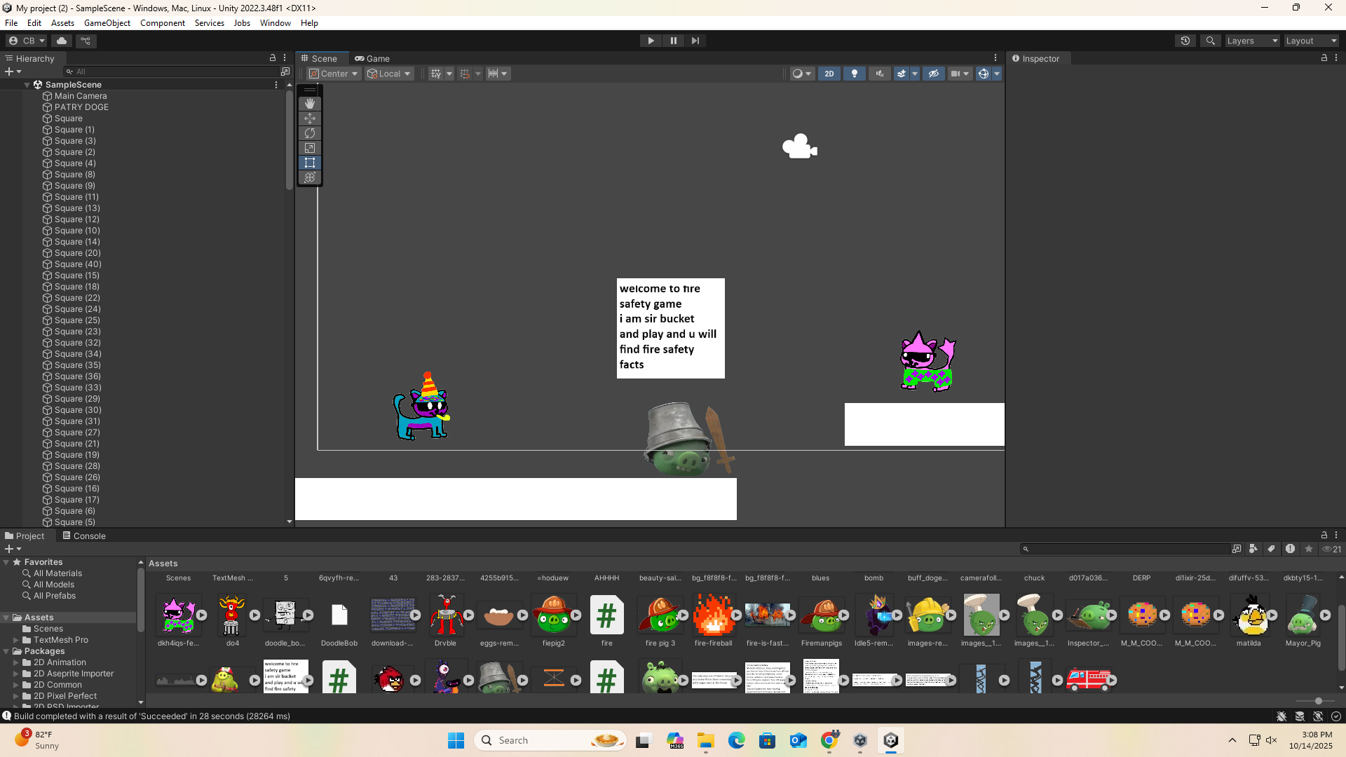 doge fire safety game by squabblethebat