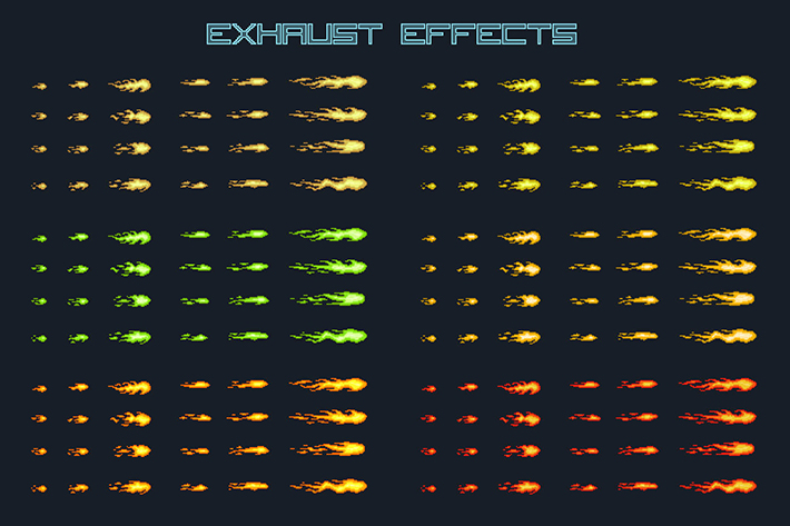 Space Pirates Game Sprites - Pixel Art by Free Game Assets (GUI, Sprite ...