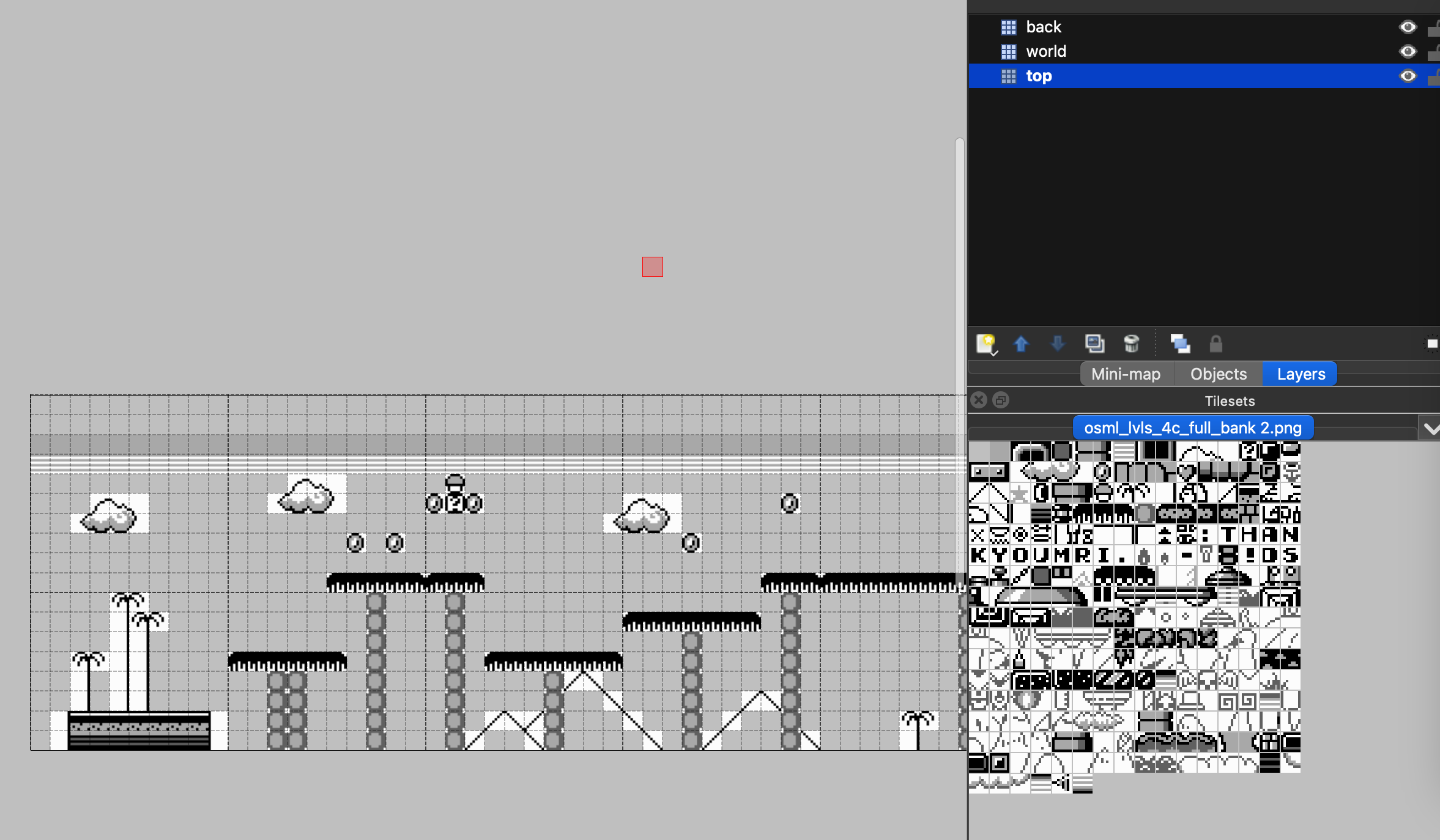 Super Mario Land World 1 and 2 Tiled by lemon74