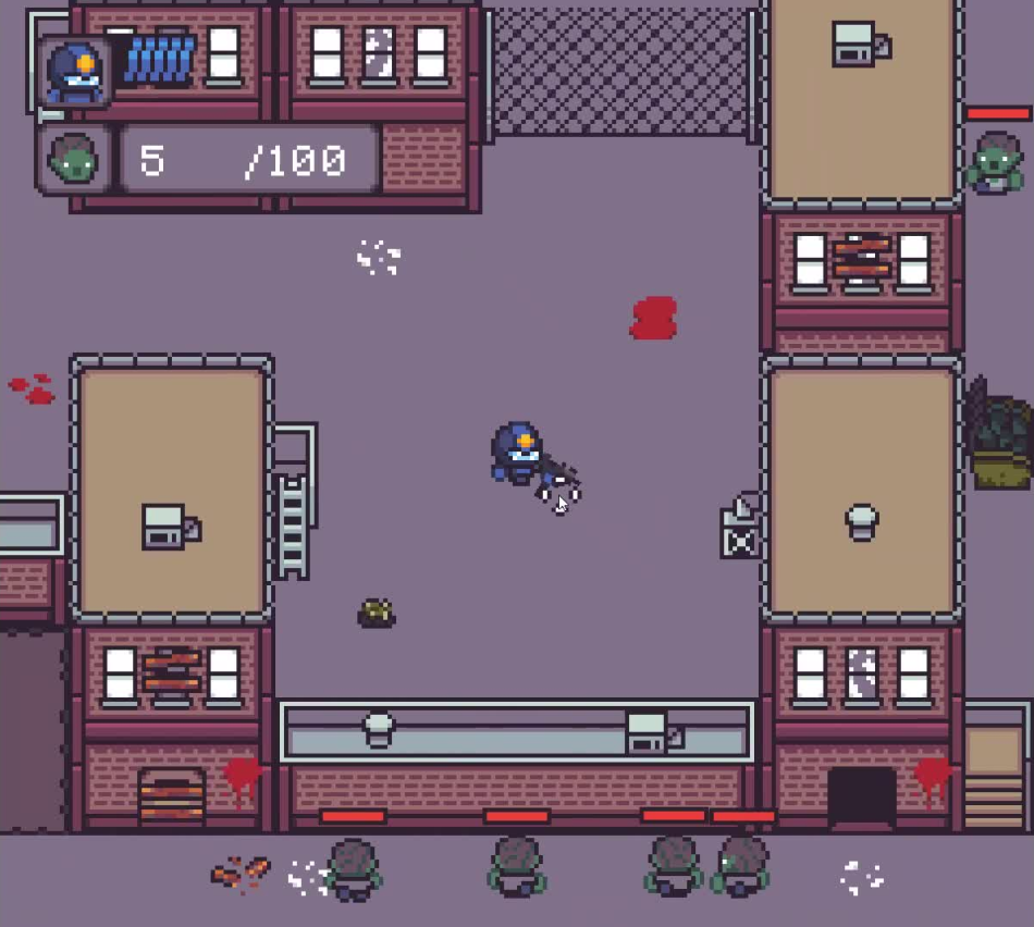 [16x16] Zombie Shooter - Asset Pack by LorisC