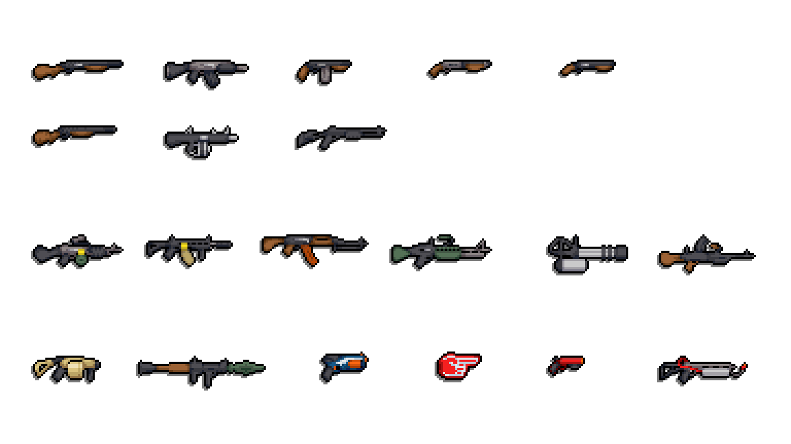 Pixel Guns Pack by vicleblond