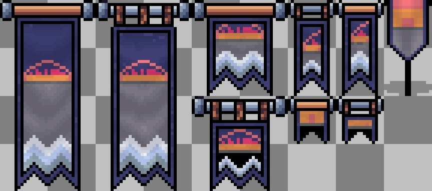 Fantasy Kingdom Banners & Signs - 150+ Pixel Art Assets by Sliver ...
