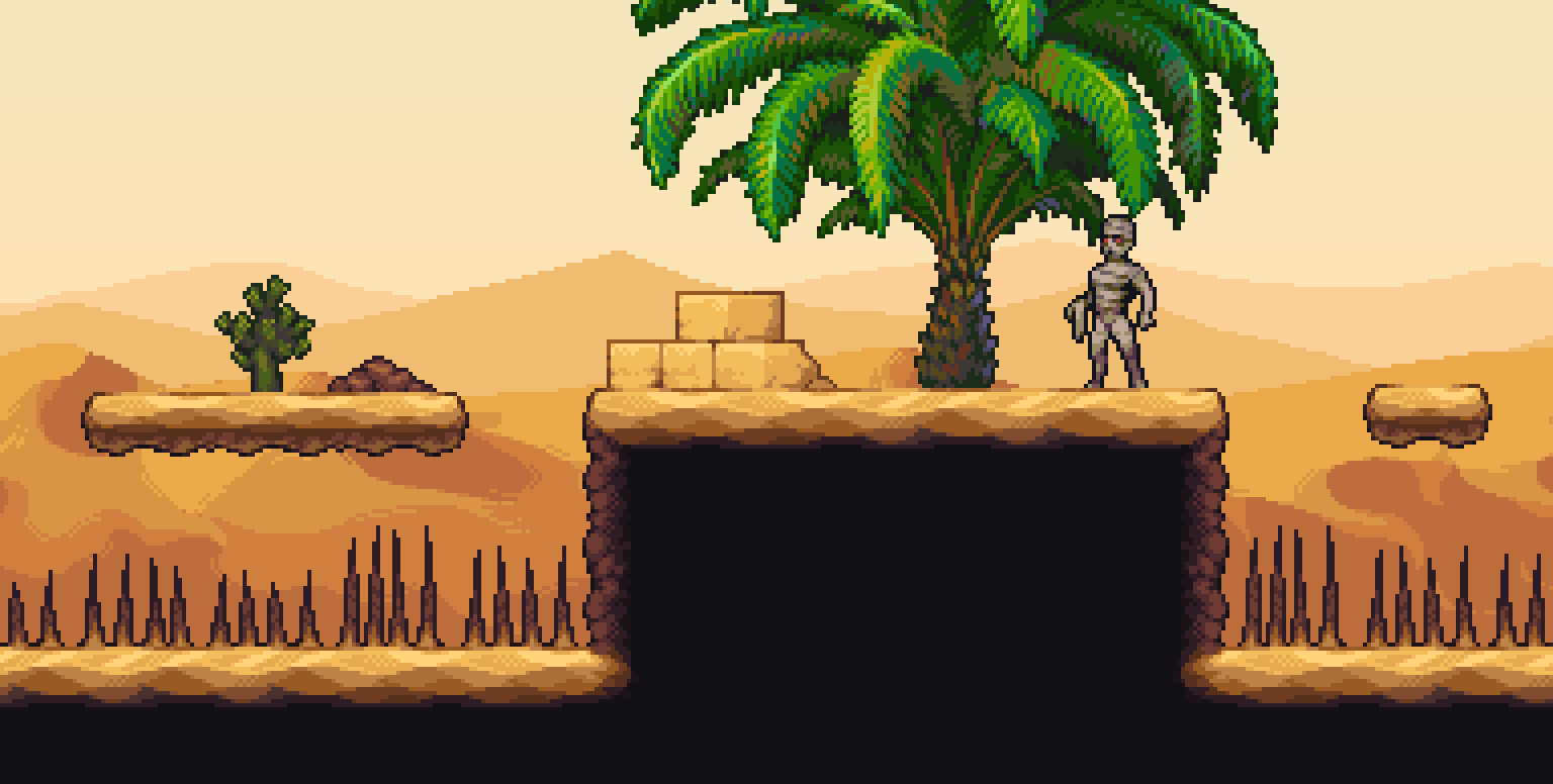 Pixel Art Desert Tiles And Enemie Asset Pack 32x32 by GandalfHardcore