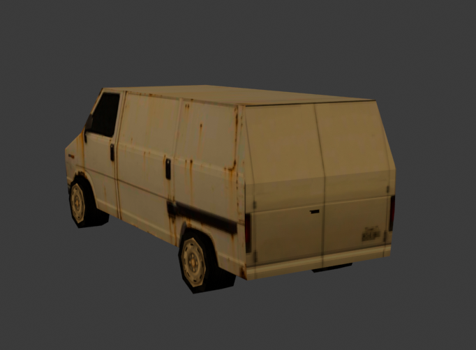 Old Suspicious Van - PSX Style by Zawbie08
