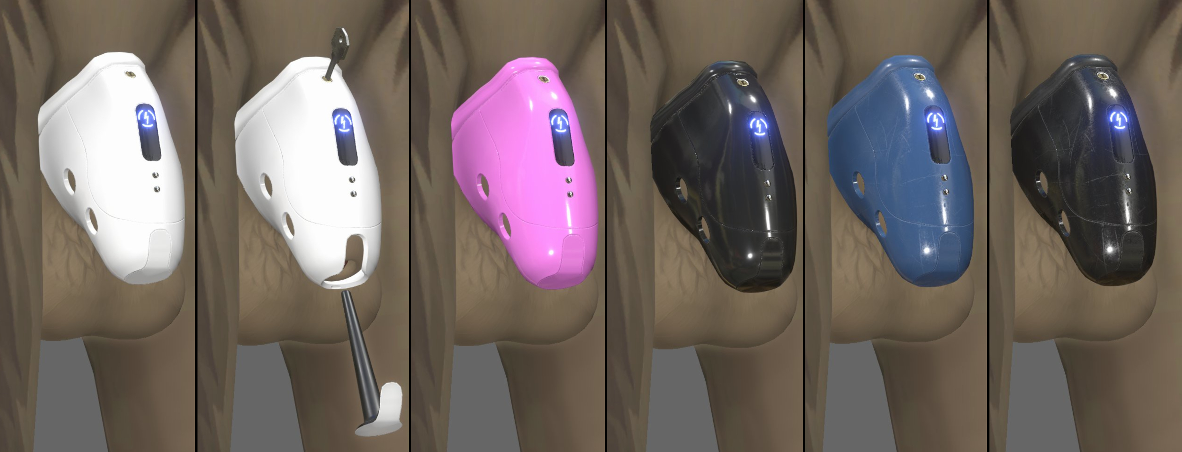 Furry Chastity Cage Set by Dein-Ra