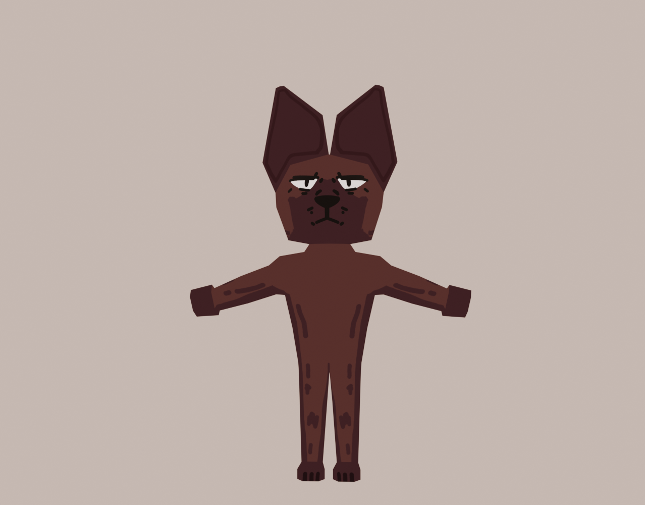 Low Poly Stylized Dog by liminallydreamcore