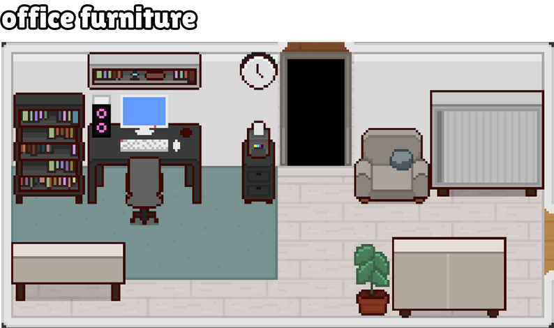 Pixel World – Cozy Life Simulation 16x16 Top Down Tileset by bitglow