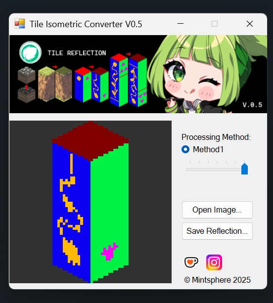 Isometric Tile Reflection Flip Tool by vresu