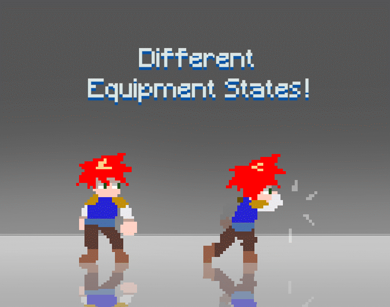 Swordsman 2D Pixel Art - character animation by Zizzy