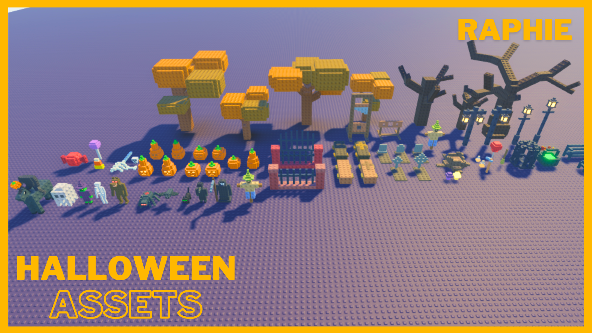 Halloween Stud Model Roblox Asset Pack by Raphie