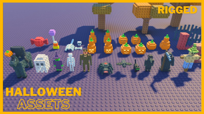 Halloween Stud Model Roblox Asset Pack by Raphie