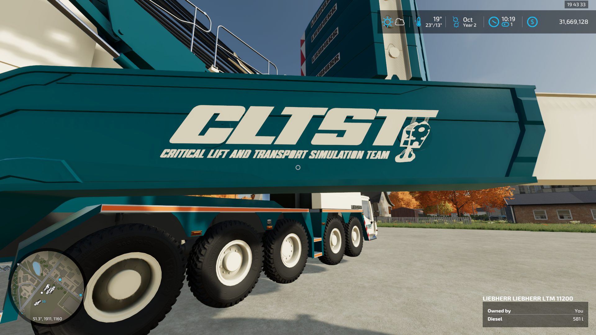 FS22 Liebherr LTM 11200 9.1 v2.0.0.7 by Critical Lift and Transport Sim ...