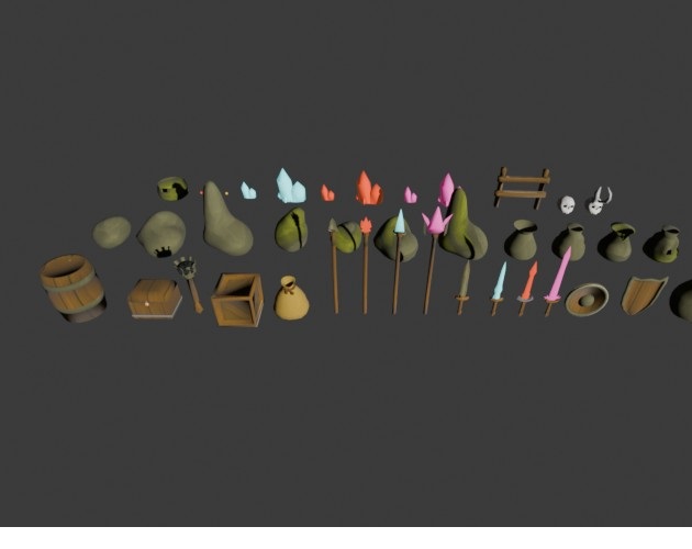 3D Low Poly Medieval Asset Pack by HarlanCreator