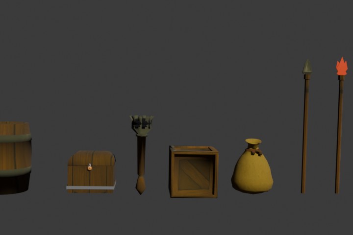 3D Low Poly Medieval Asset Pack by HarlanCreator