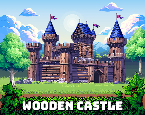 Landscape with a castle by Pixel-Marten by Pixel Marten