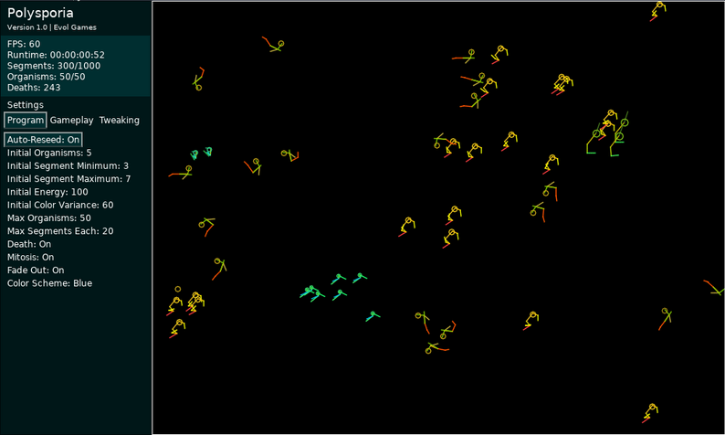 Polysporia: Swarming Evolution Simulator by Evol Games
