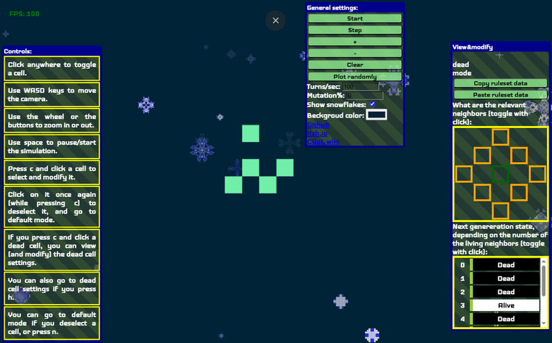 The Silent Plane: Cellular automaton simulator by kornelf