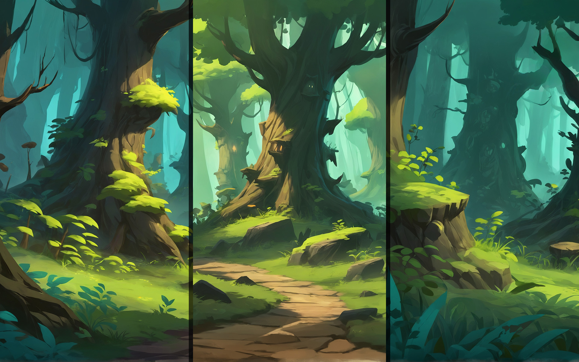 Forest Quest (Woods or) Forest Backgrounds (4K RPG or Visual Novel ...