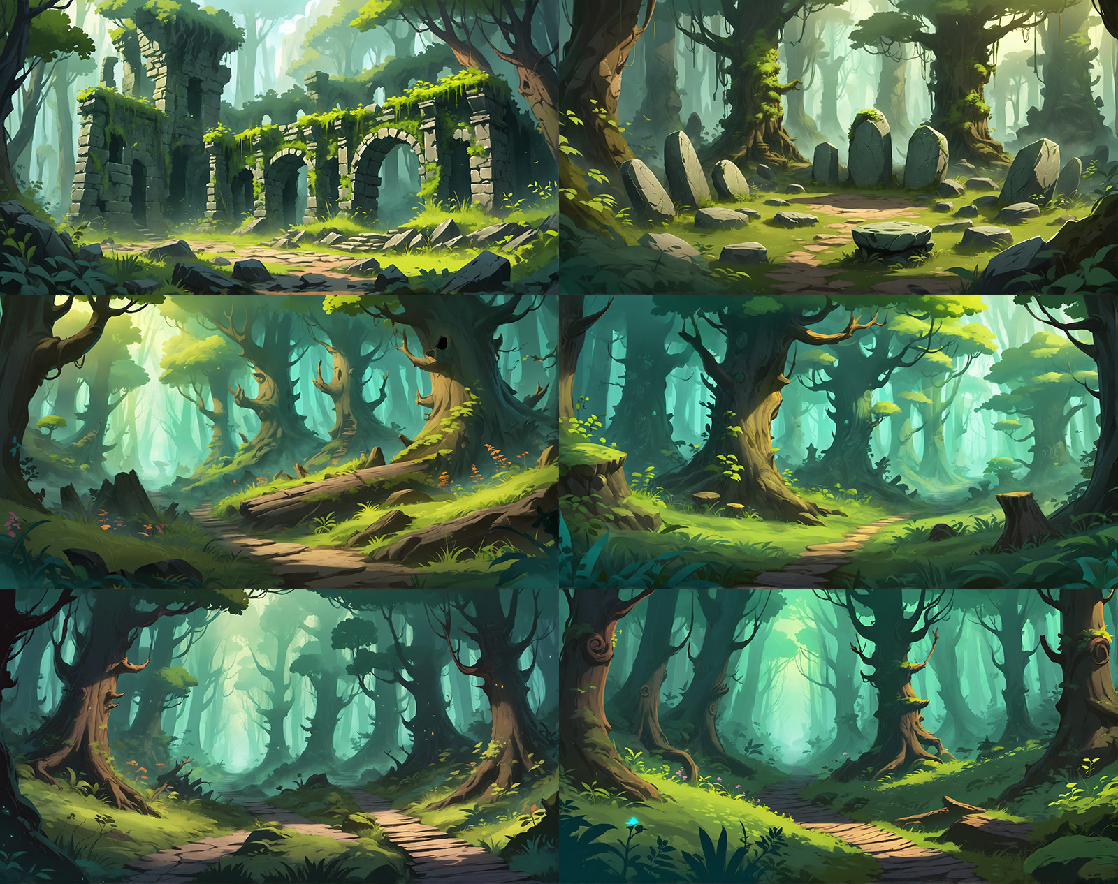 Forest Quest (Woods or) Forest Backgrounds (4K RPG or Visual Novel ...