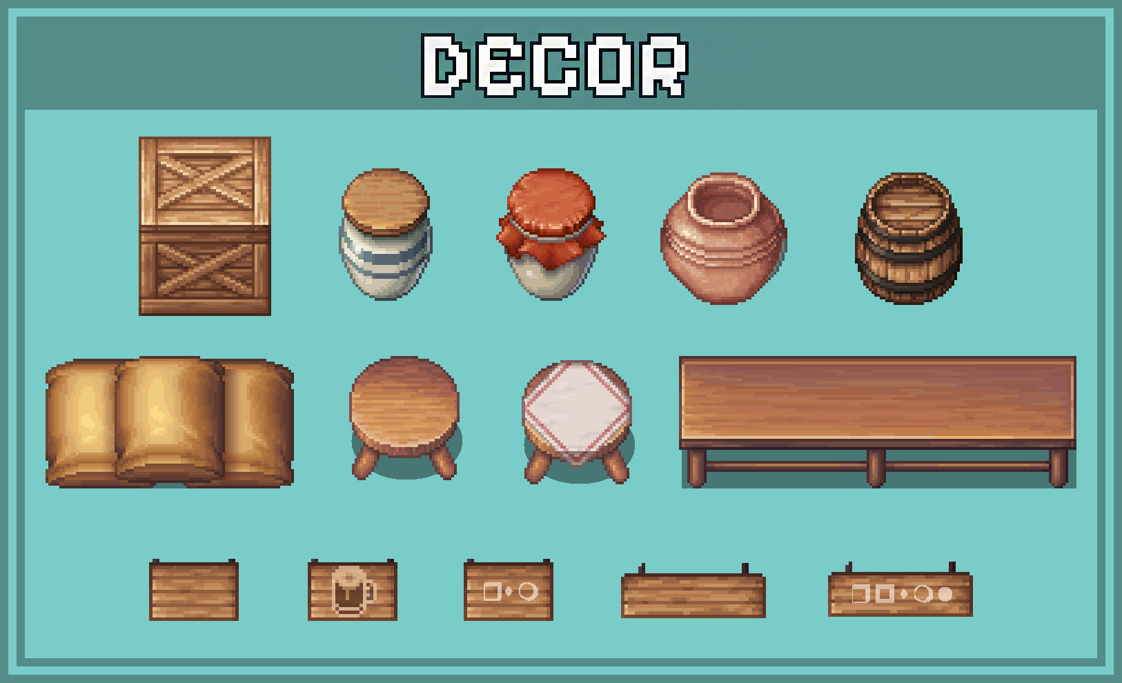 Rustic Town Market Props Pack by Hypnobius