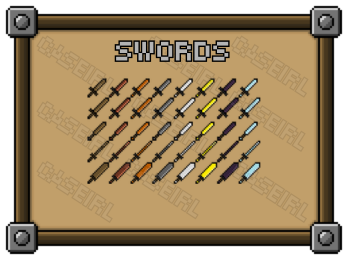16x16 Fantasy Weapons - 248 Pixel Art Icons by Case