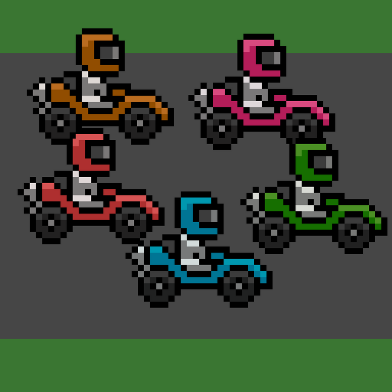 PIXEL RACERS (Racing Assets 2D) - HD by MedimonGames