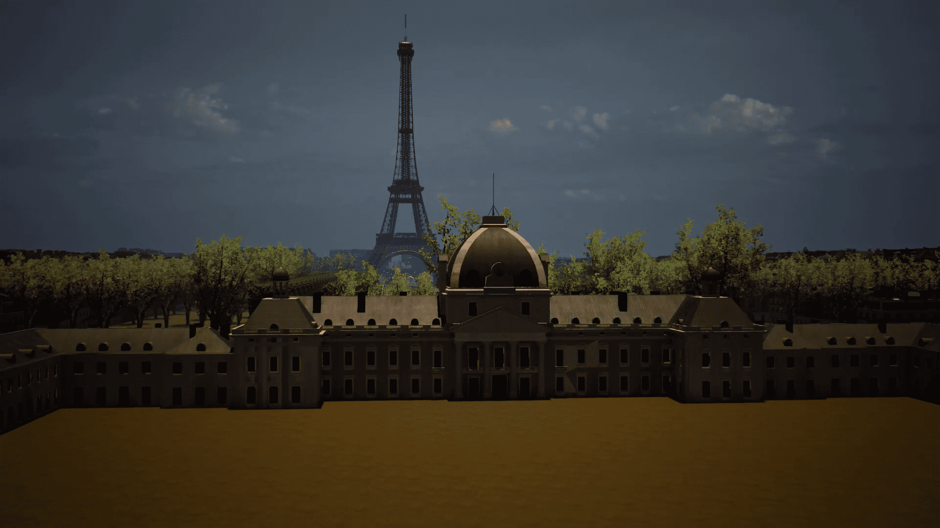 3D Animation of Eiffel Tower by GAMICO