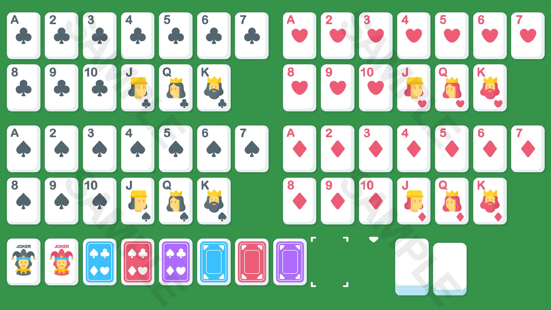 Standard Deck Game Assets by Renderman