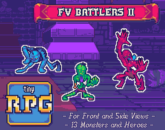 Second pack of Battlers is (partially) out - Tiny RPG - FV Battlers II ...