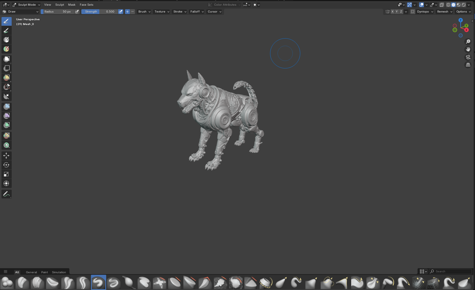 🔴 Steel Fang – The Cybernetic Hound [3D Model] by Joeycan2