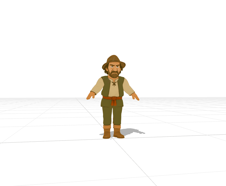 3D Medieval Farmer Character Rigged Pack – 3D Model with Walk, Run ...