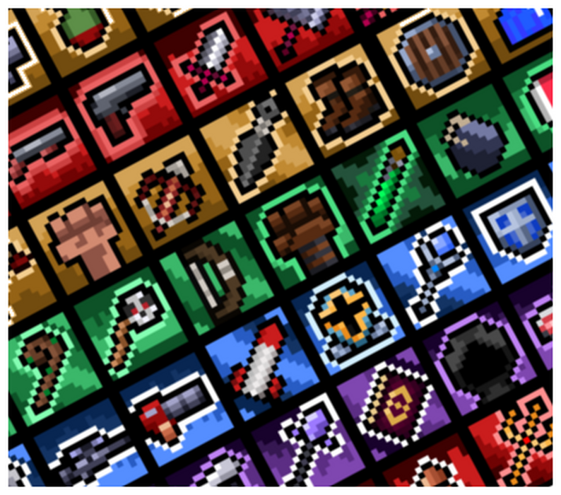 RPG 16x16 UI Weapon and Gear Icons by KURΛI