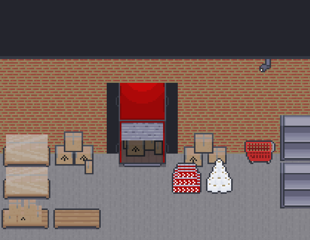 Update 2 - Pixel Interior - Super-Mart - supermarket and shop - 16x16 ...