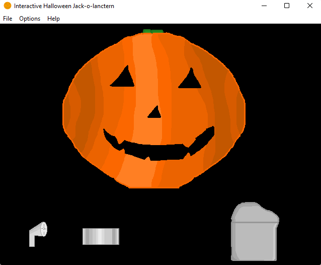 Interactive Halloween Jack-o-Lantern by Richard Briscoe