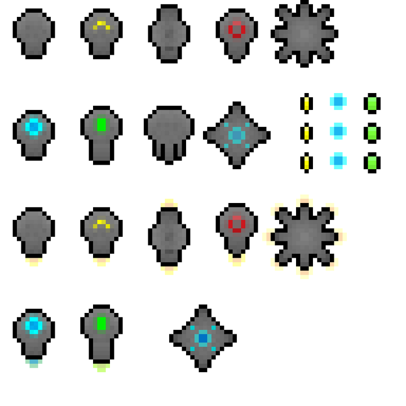 16 Bit Turret Sprites by Mando37