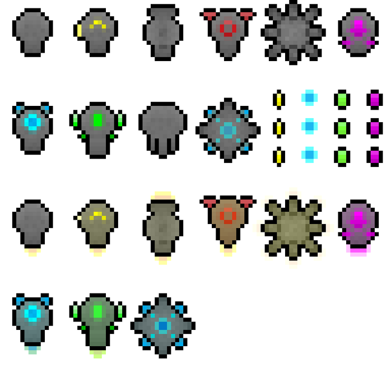 16 Bit Turret Sprites by Mando37