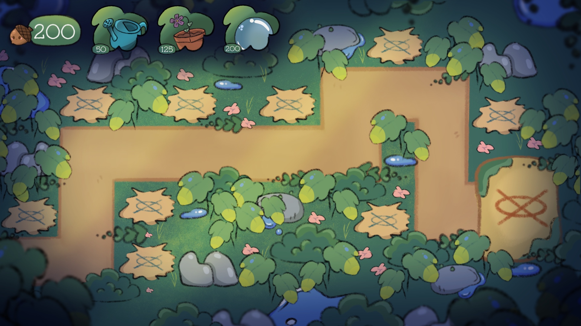 Mossy March Defense by Godot Collaborative Game Jam community, Amatrine
