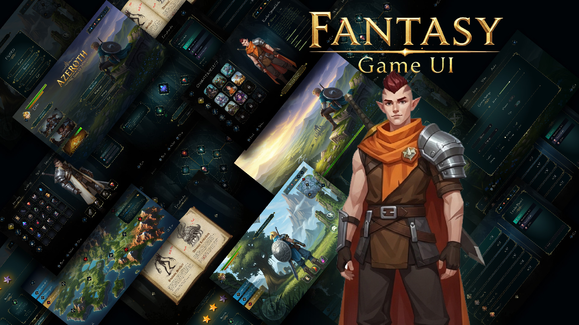 FANTASY RPG UI ASSET PACK [Legend of Azeroth] by Ultra knight