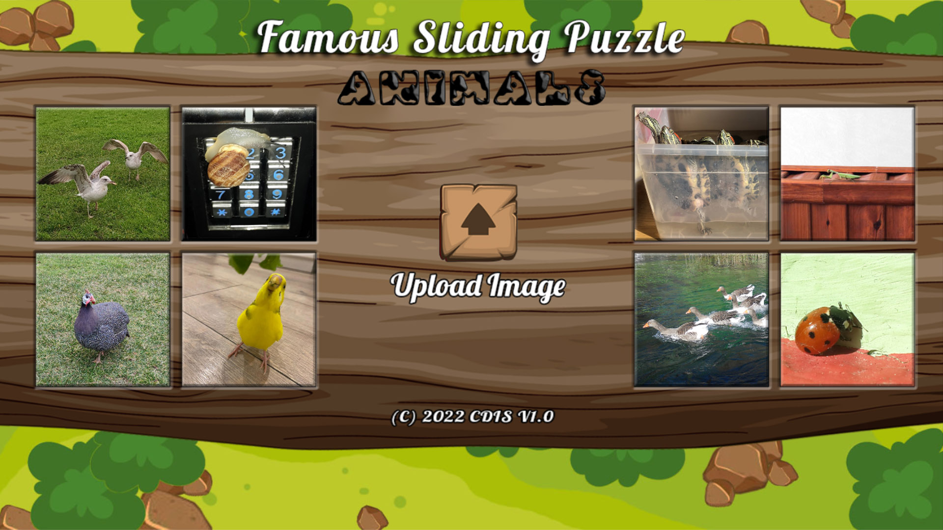 Famous Sliding Puzzle: Animals by CDIS Lab.