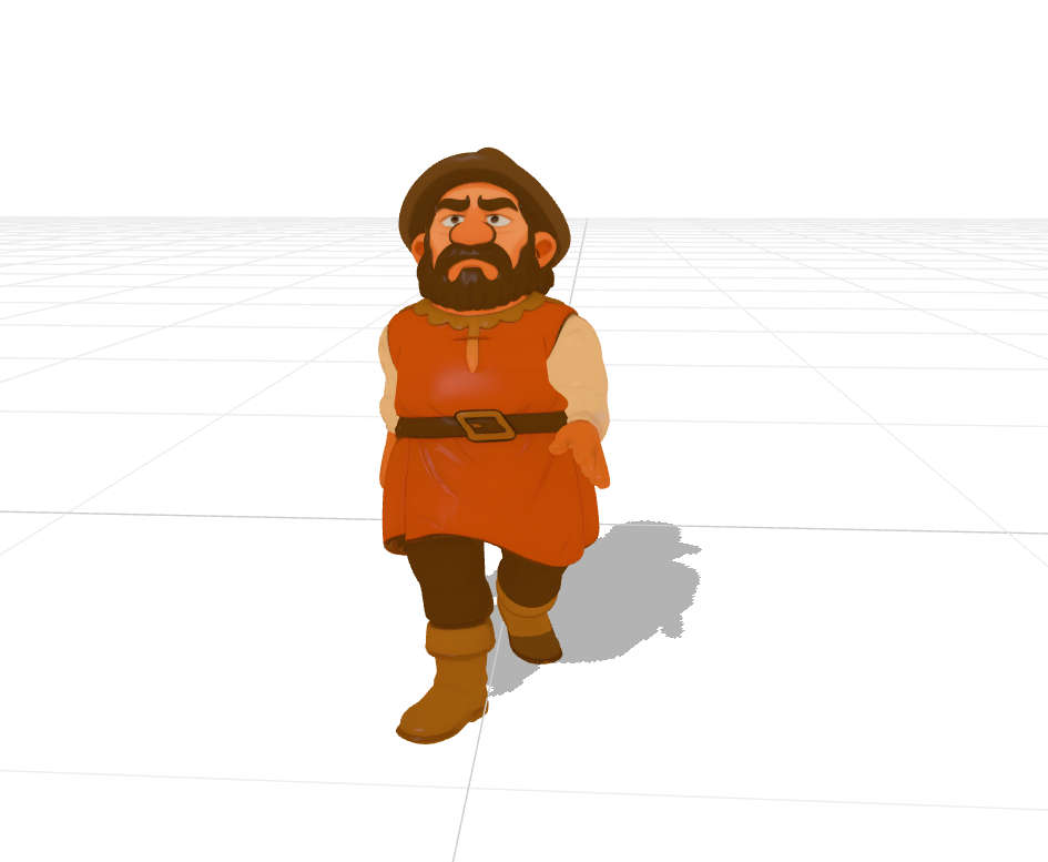 3D Medieval Tavern Keeper Character Rigged Pack – 3D Model with Walk ...