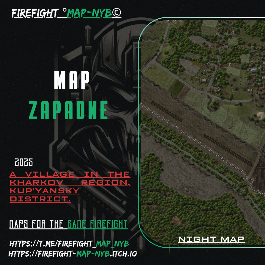 Map Village "ZAPADNE" Карта "Западне" (NIGHT) by •°MAP-NYB©