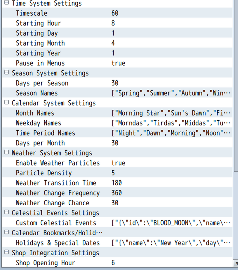 ED5 Time Seasons & Weather System (TSW) RPG MAKER MZ PLUGIN by ChigooX