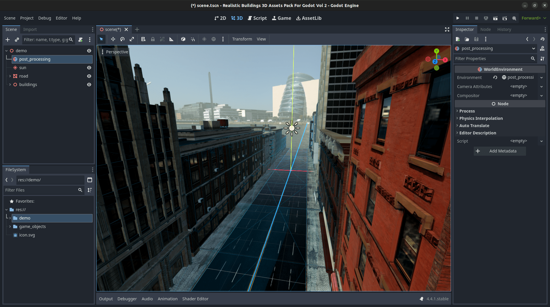 Realistic Buildings 3D Assets Pack For Godot Vol 2 by Console Art ...