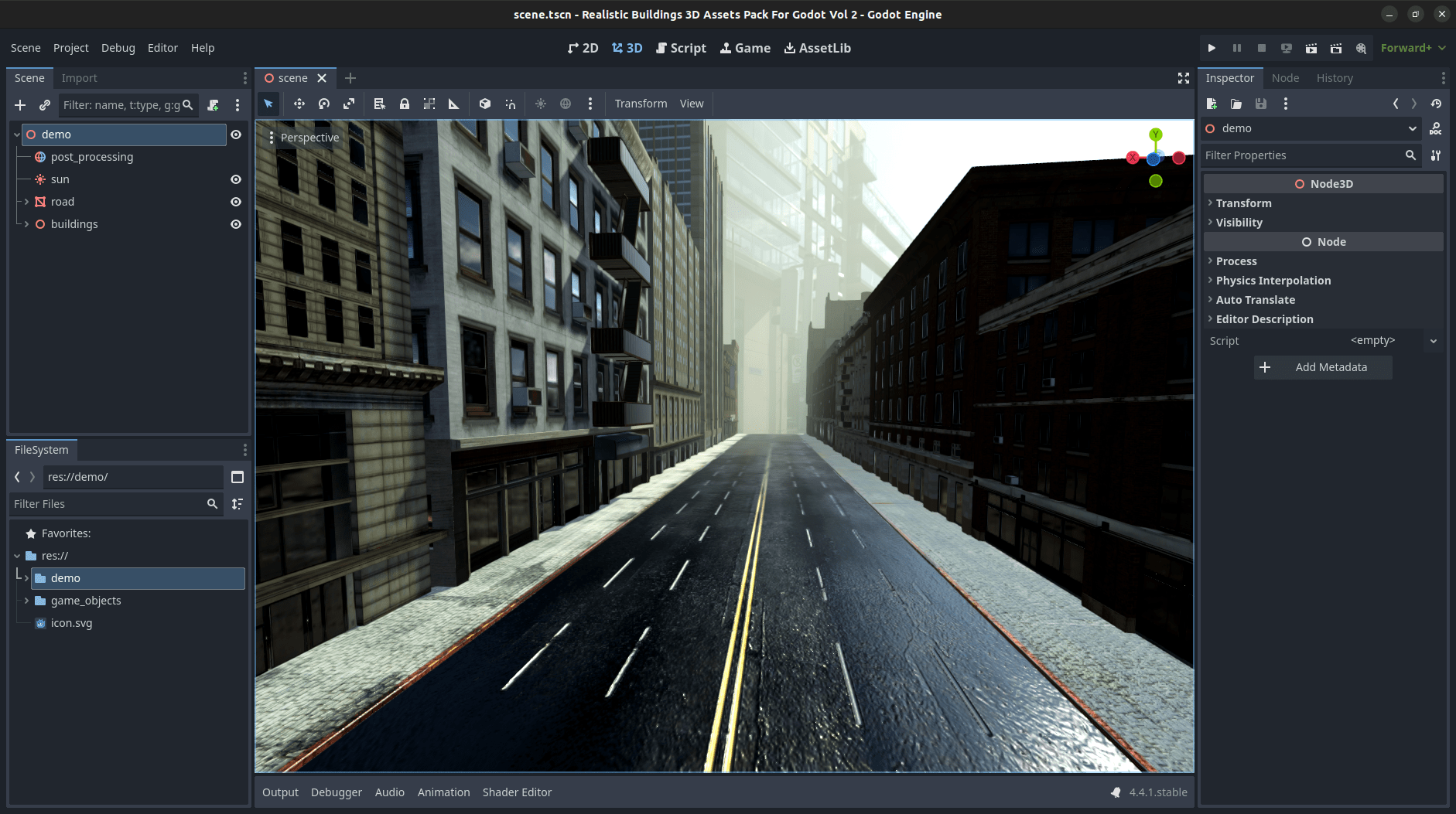 Realistic Buildings 3D Assets Pack For Godot Vol 2 by Console Art ...